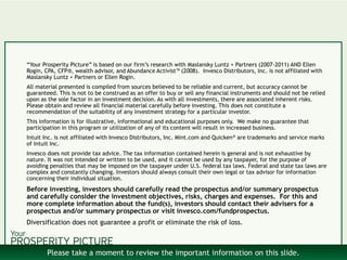 Your Prosperity Picture, Five Step System | PPT