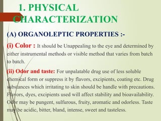 Preformulation considerations SlideShare | PPTX