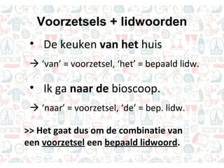 1 mh voorzetsels en lidwoorden | PPT