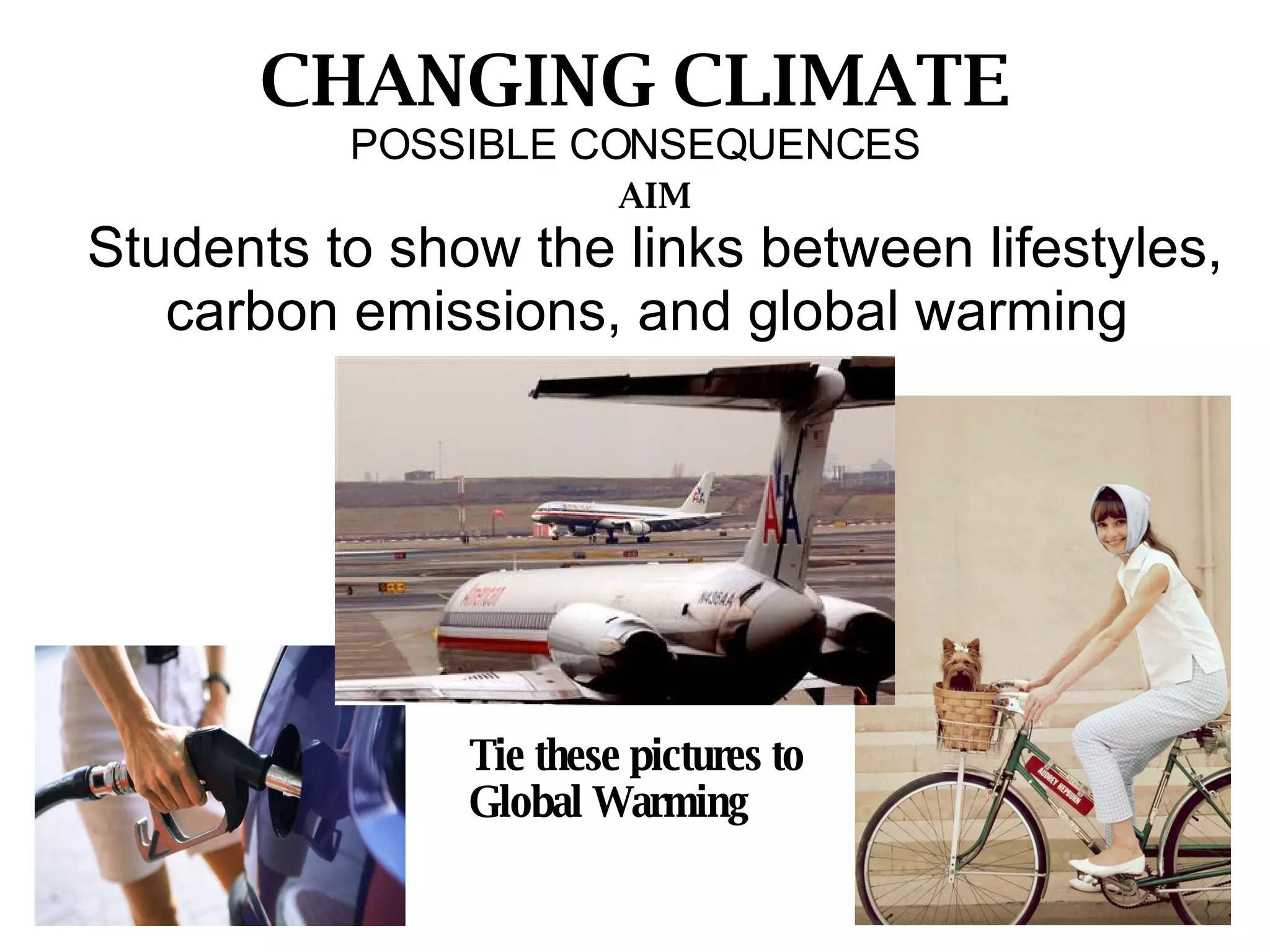CLIMATE CHANGE - THE POSSIBLE CONSEQUENCES | PPT