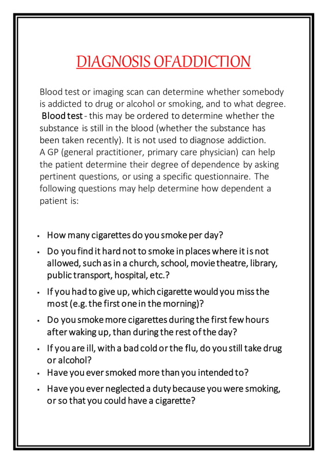 bio investigatory project on addiction class xii | DOCX | Illegal Drugs ...