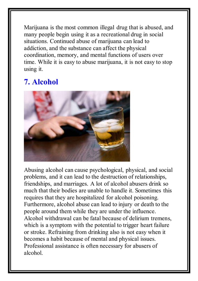 bio investigatory project on addiction class xii | DOCX | Illegal Drugs ...