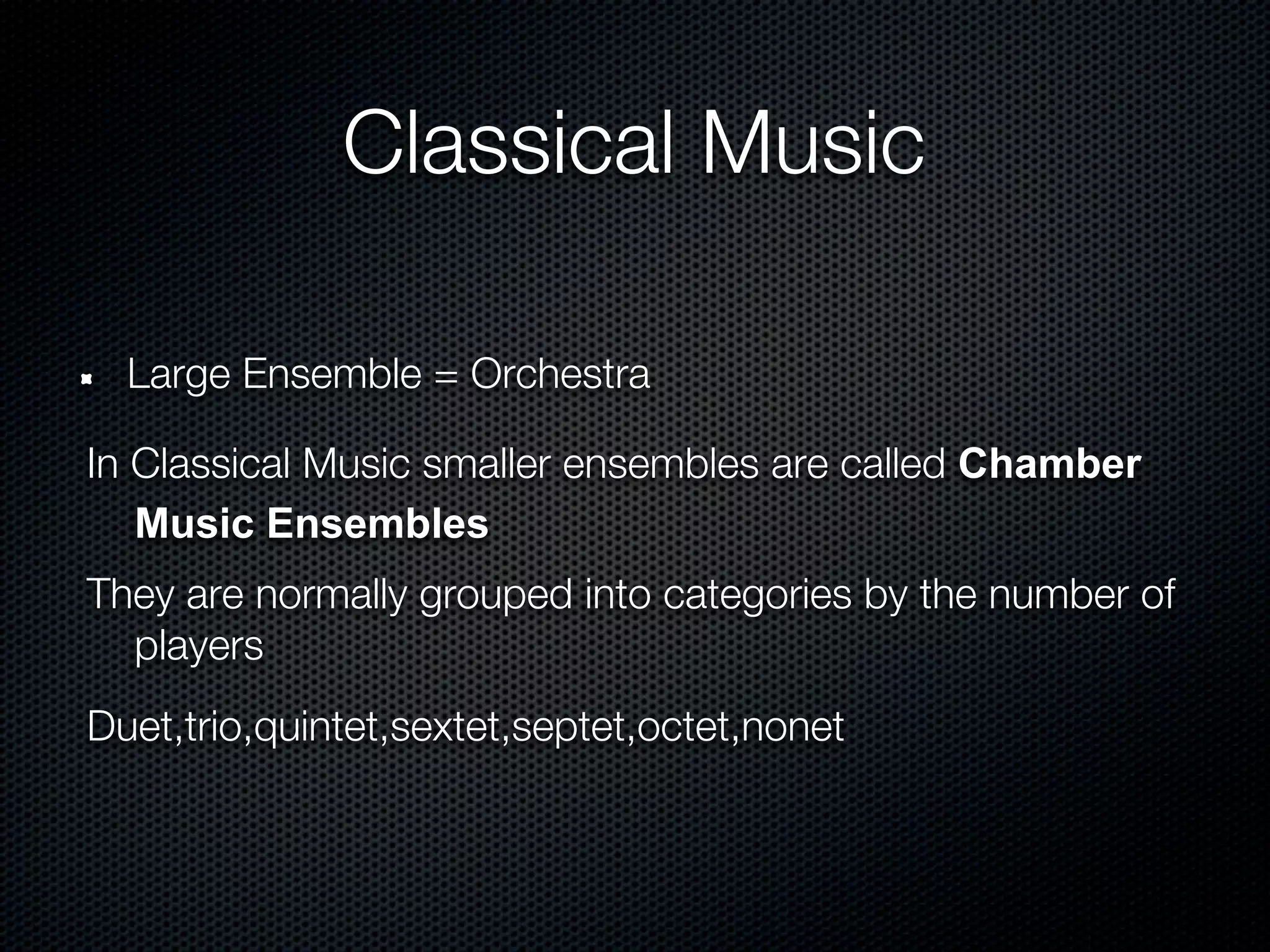 Yr 10 ensembles explanation | KEY