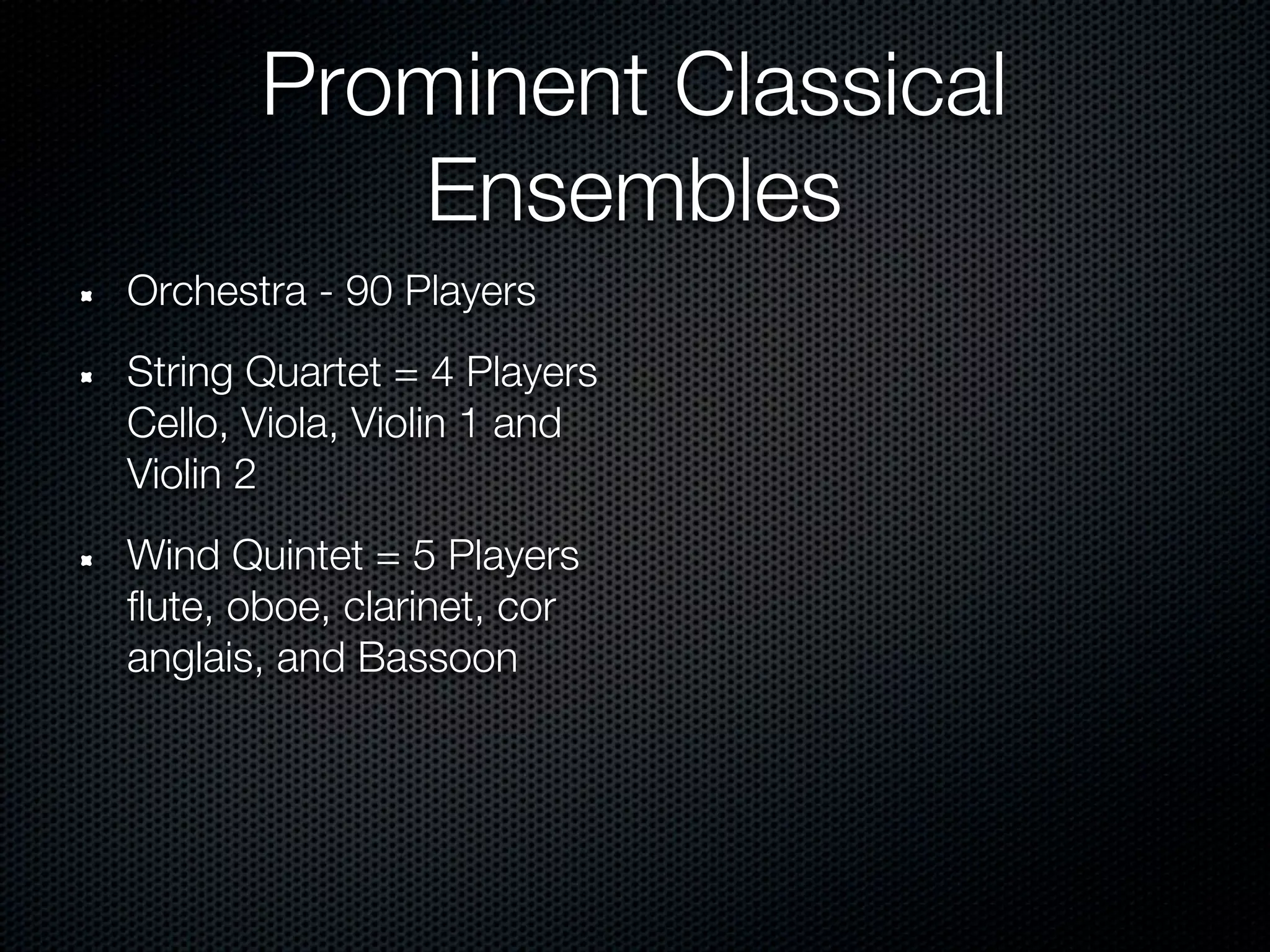 Yr 10 ensembles explanation | KEY