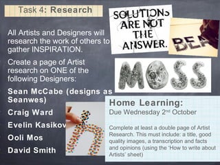 Yr 10 gcse graphics letter design | PPT