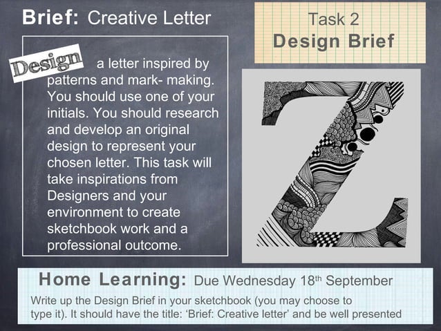 Yr 10 gcse graphics letter design | PPT