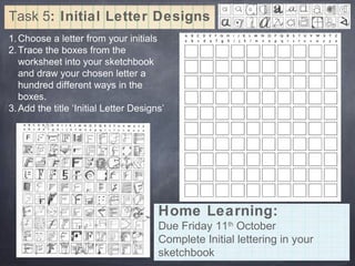 Yr 10 gcse graphics letter design | PPT