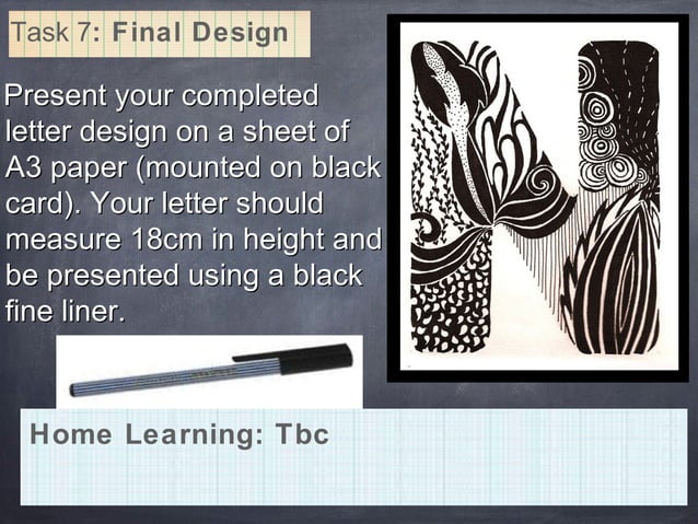Yr 10 gcse graphics letter design | PPT | Drawing and Sketching | Arts ...