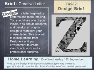 Yr 10 gcse graphics letter design | PPT | Drawing and Sketching | Arts ...