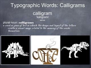 Yr 10 gcse graphics typography week 1 for blog | PPT