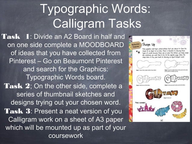 Yr 10 gcse graphics typography week 1 for blog | PPT