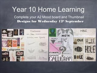 Yr 10 gcse graphics typography week 1 for blog | PPT