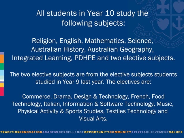Yr 10 Learning@Loreto | PPT