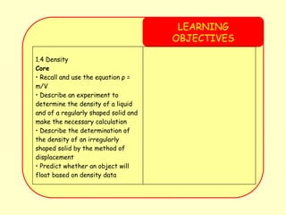 YEAR 10 PHYSICS - DENSITY AND MEASUREMENTS | PPTX