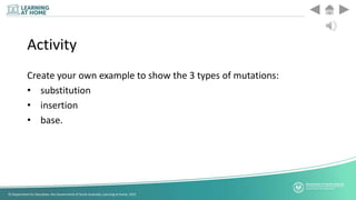 Grade 10 lesson about types of mutations | PPTX