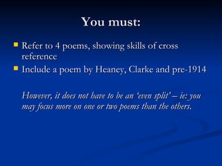 Yr11 Litpoetry 5/2/08 | PPT