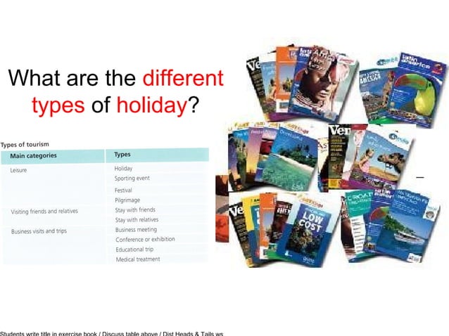 Yr11 tourism-lesson 2-types of tourism-rev | PPT