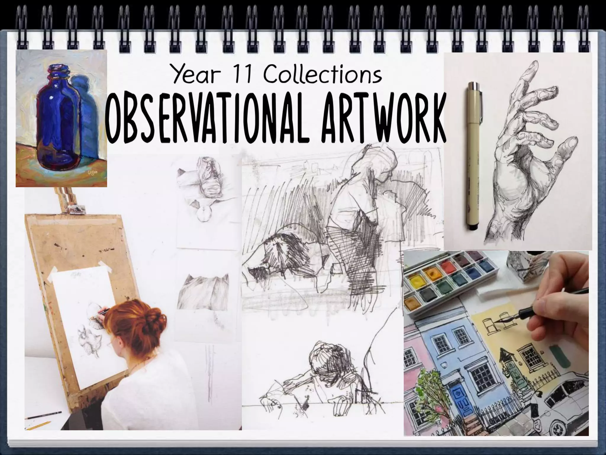 Yr 11 collections observational artwork | PPT