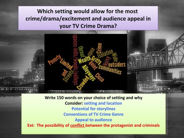 Yr 11 setting | PPT | True Crime | Genres