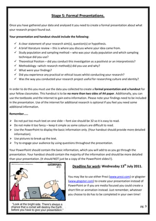 Yr12 to yr13 sociology summer project instruction | DOCX | Educational ...