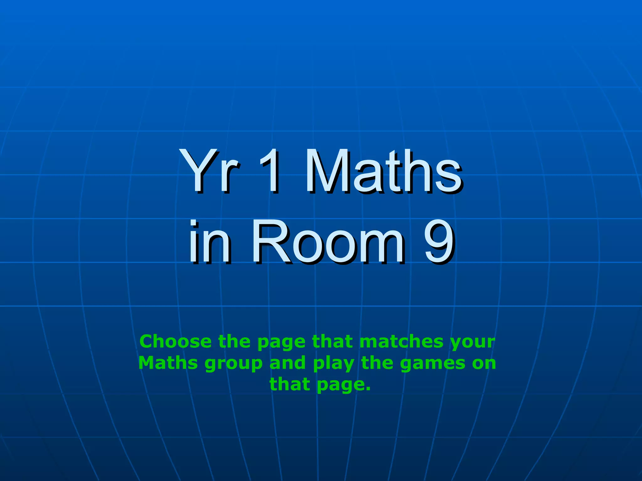 Yr 1 maths for the kids | PPS