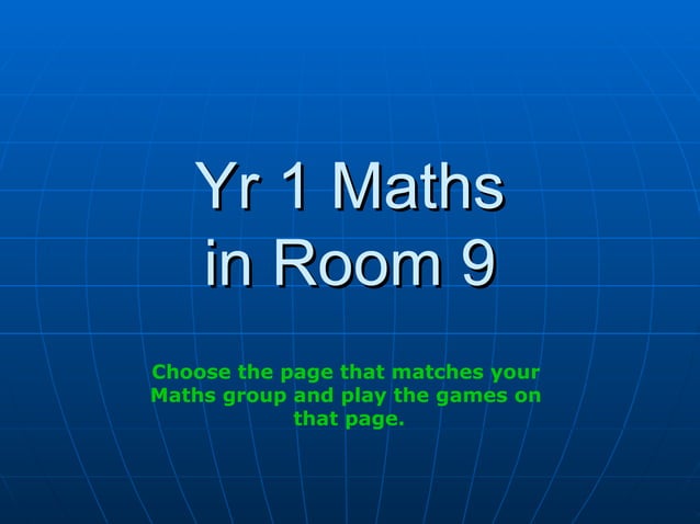 Yr 1 maths for the kids | PPS