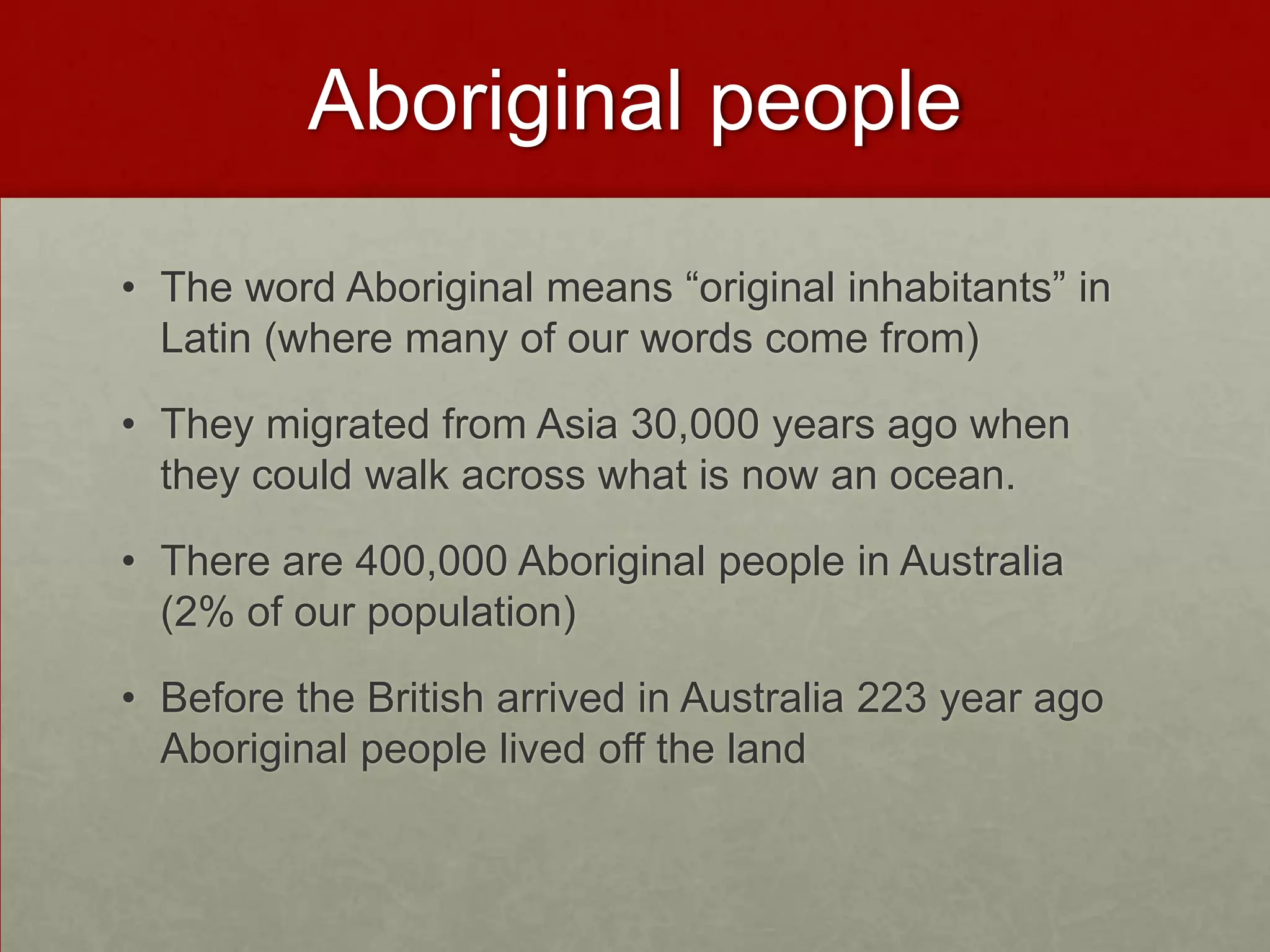 Yr 2 sose week 5 indigenous presentation | PPTX