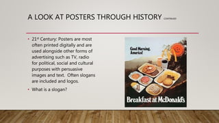 Yr 5 poster design slide show 1 | PPTX