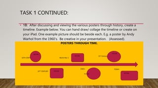 Yr 5 poster design slide show 1 | PPTX