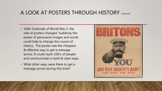 Yr 5 poster design slide show 1 | PPTX