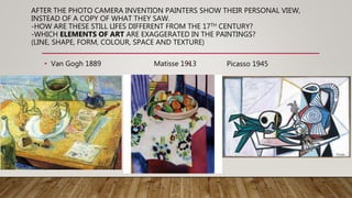 Yr 6 still life painting | PPT