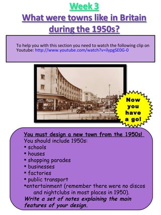Yr 7 britain in the 1950s project revised jan 2011 | PDF