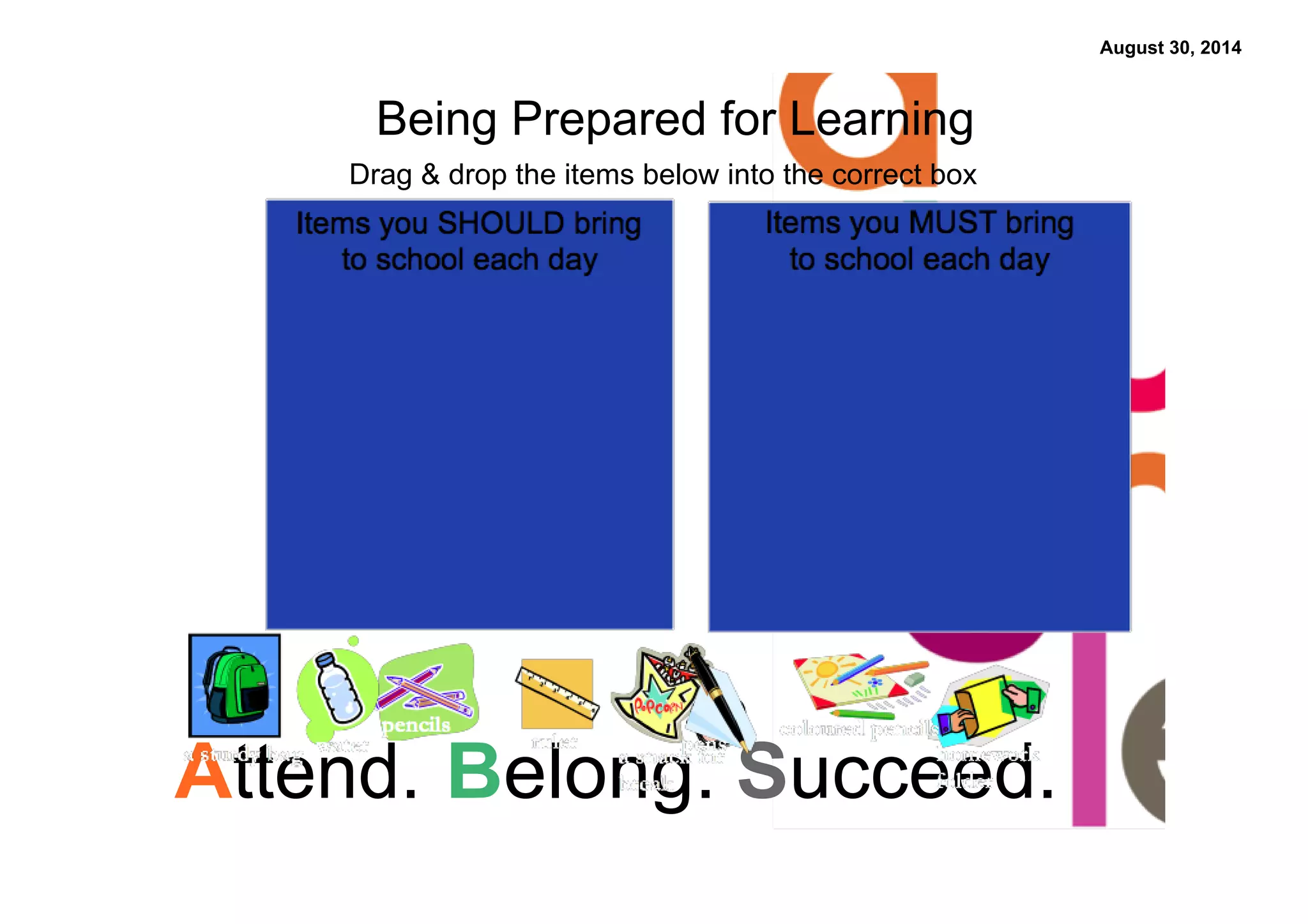 Yr 7 first day presentation fin | PDF