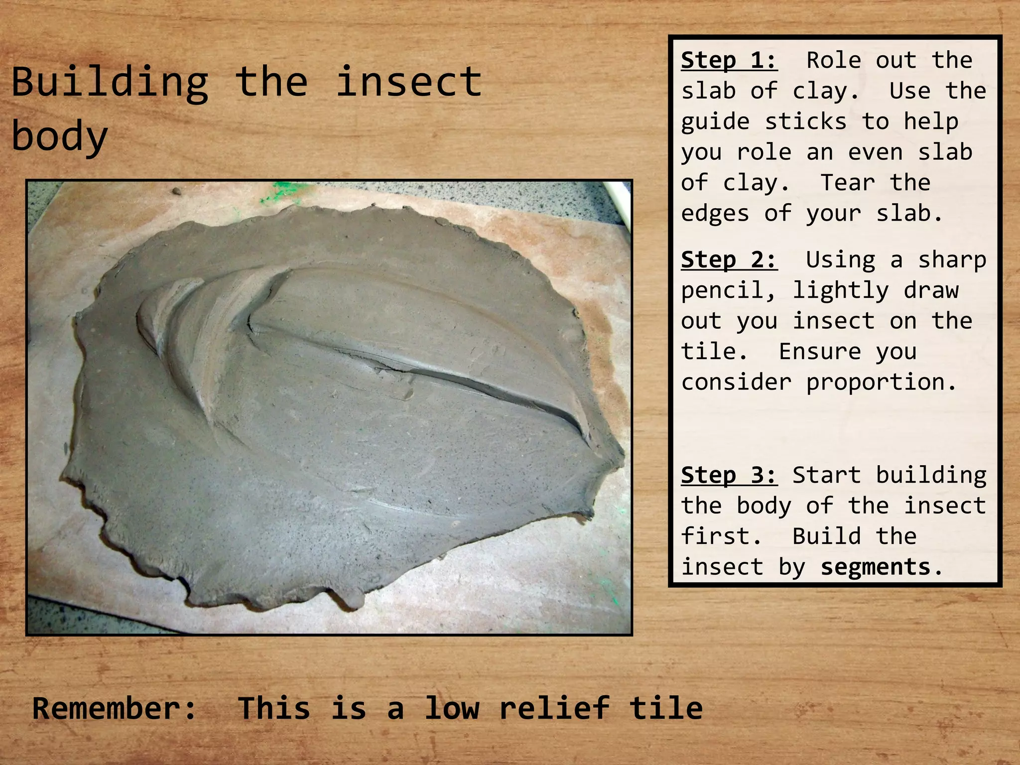 Yr 7 insect clay tiles2 | PPT