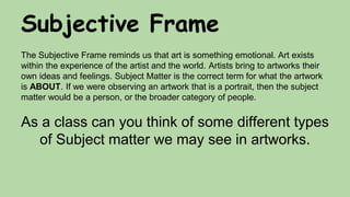 Yr 7 introduction var terminology presentation | PPTX | Design | Fine Art