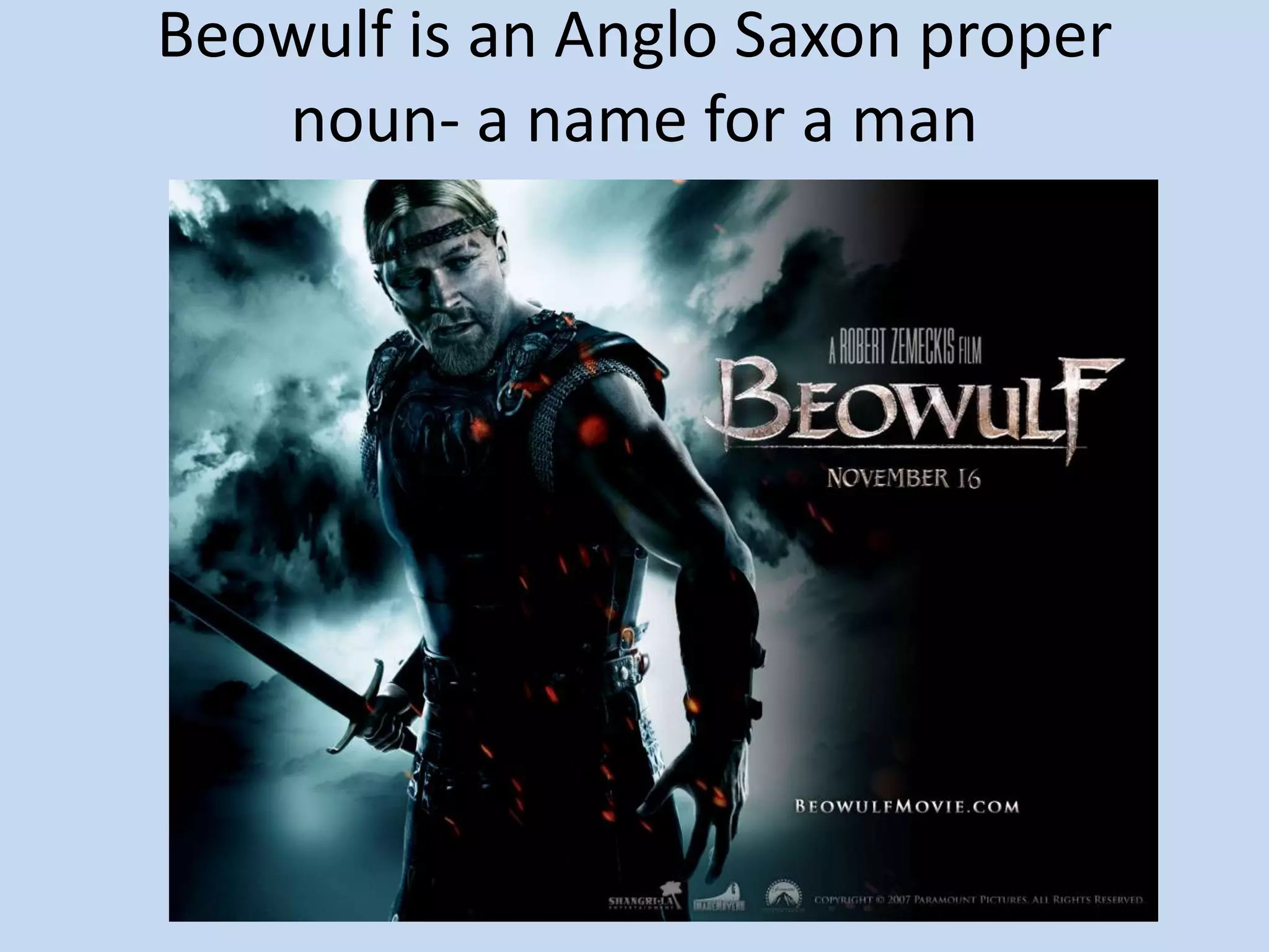 Yr 7 Beowulf - nouns | PPTX | Books and Literature