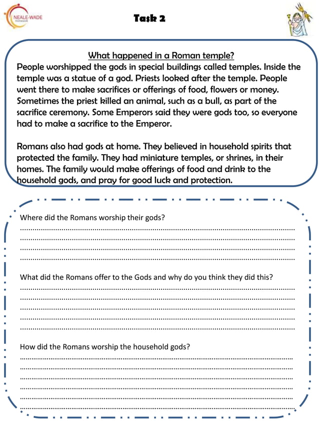 Yr 7 roman homework level 5 and 6 | PDF