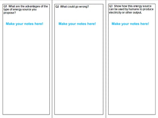 Yr 8 Energy Powerpoint | PPTX