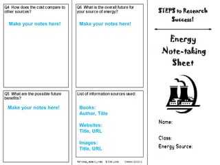 Yr 8 Energy Powerpoint | PPTX