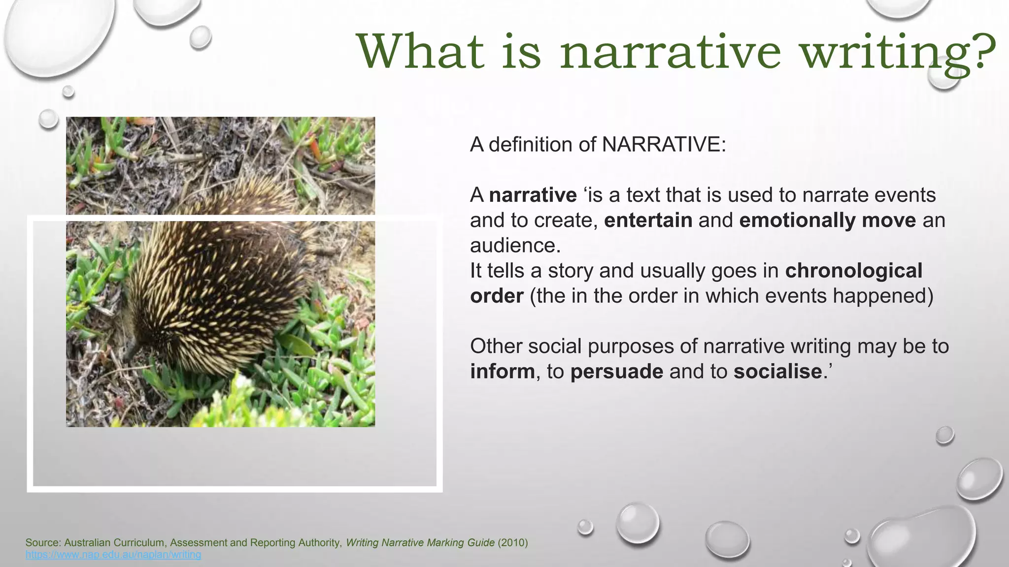 Narrative writing - Year 8 English | PPTX