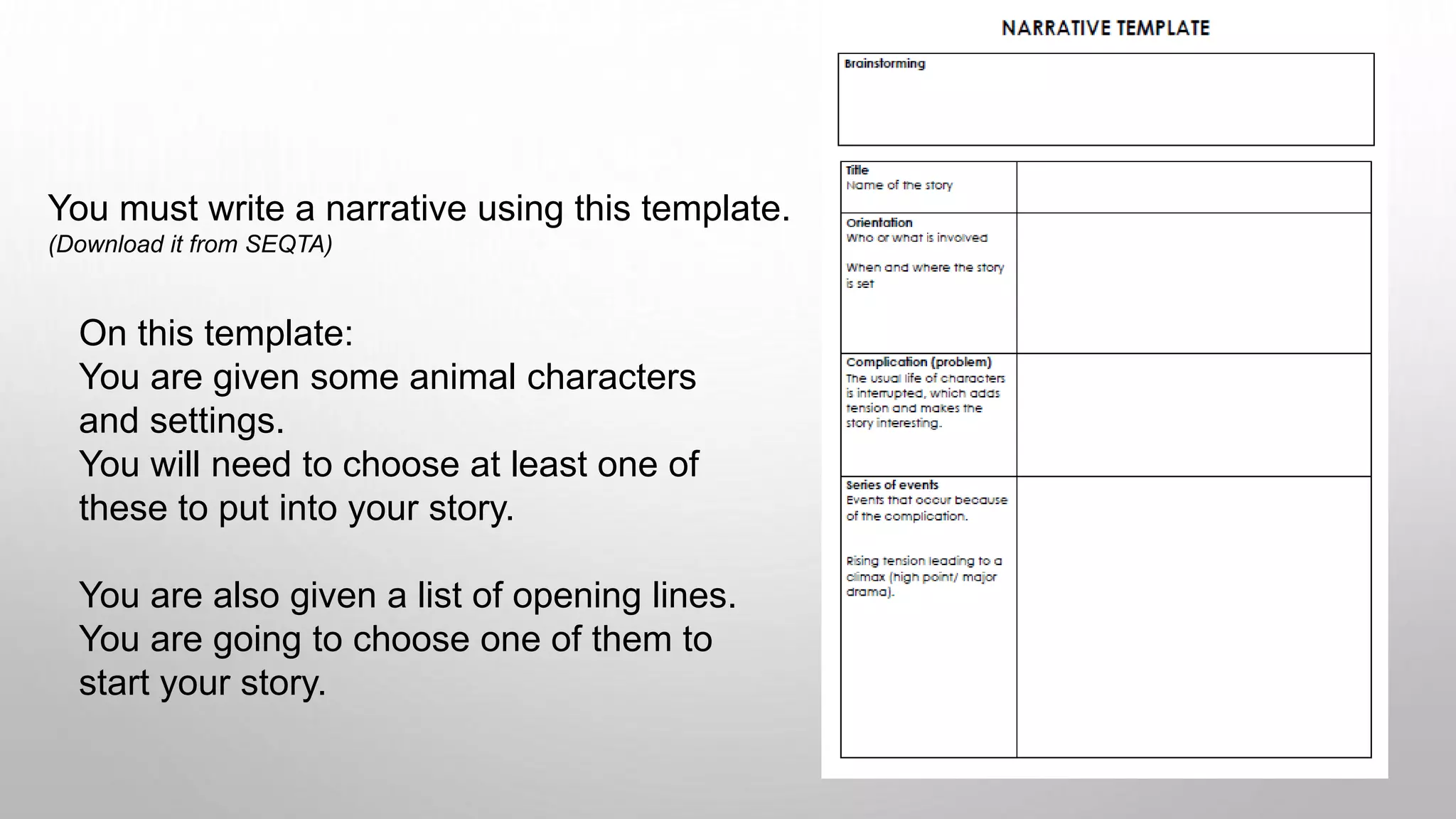 Narrative writing - Year 8 English | PPTX