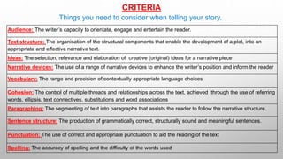 Narrative writing - Year 8 English | PPTX