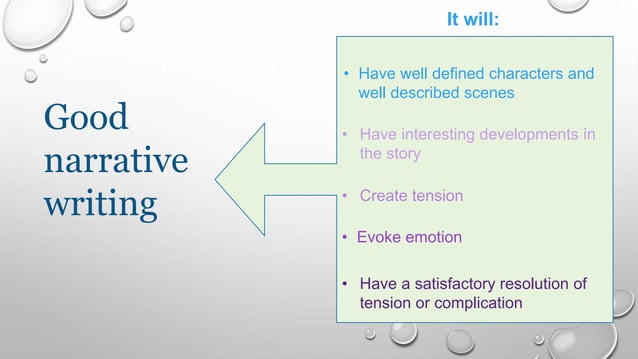 Narrative writing - Year 8 English | PPTX | Musicals | Genres