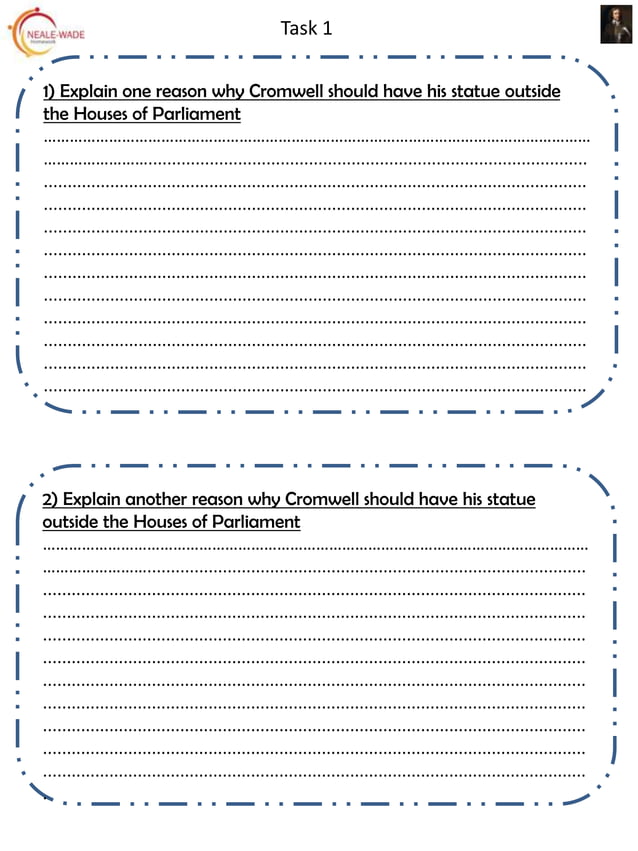 Yr 8 history cromwell homework level 3 and 4 | PPTX