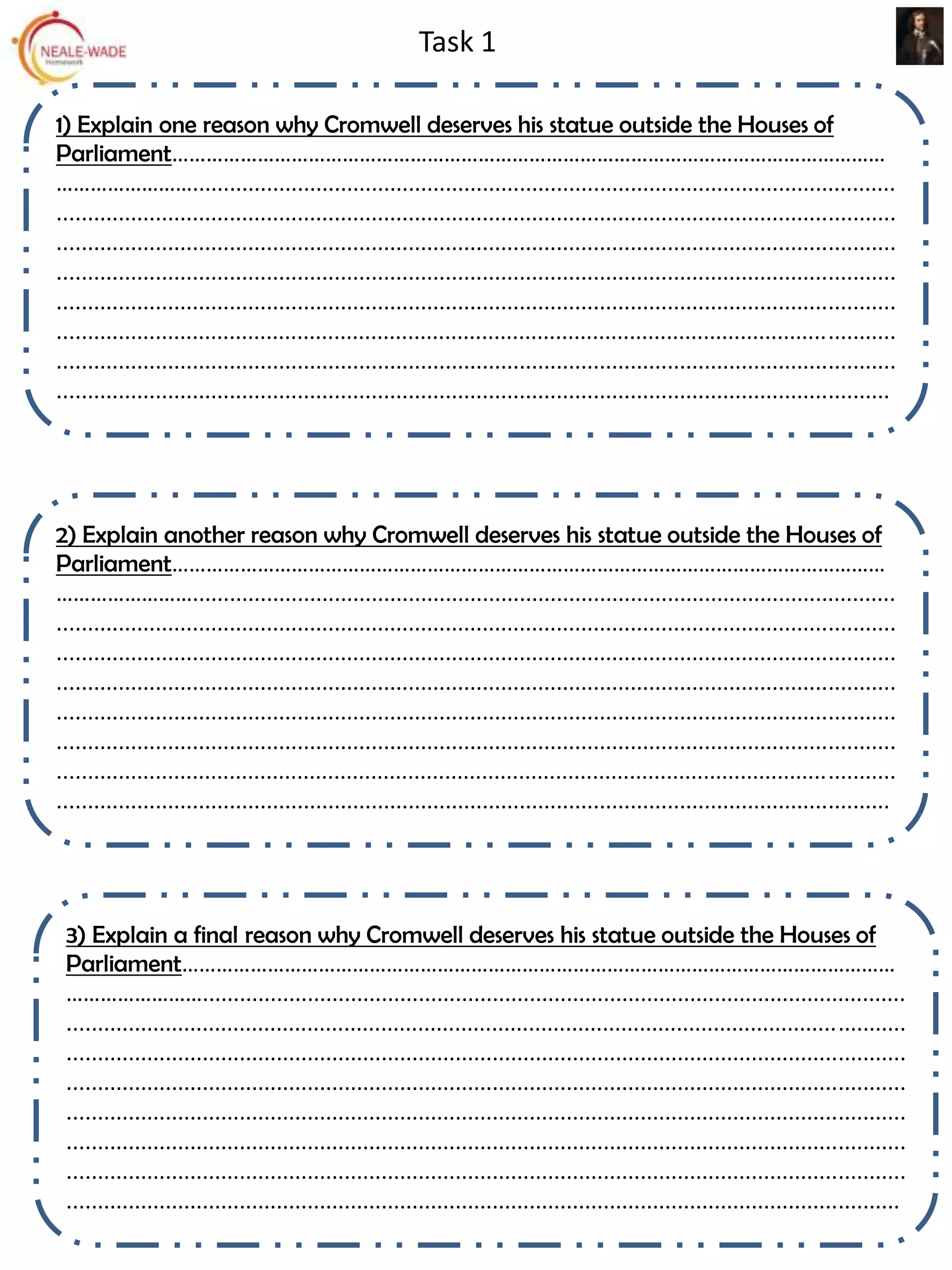 Yr 8 history cromwell homework level 5 and 6 | PPTX