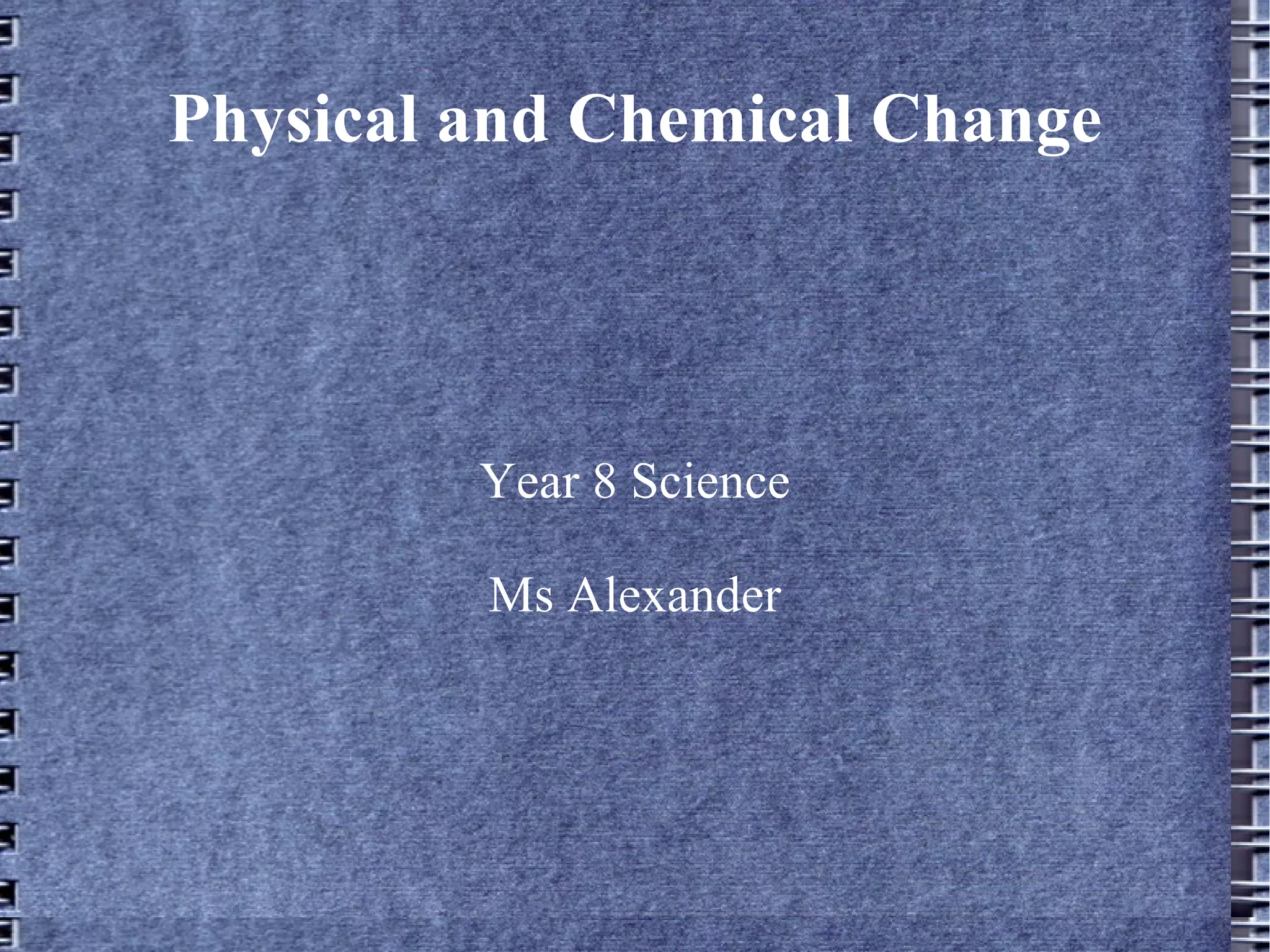 Year 8 Science Lesson | ODP