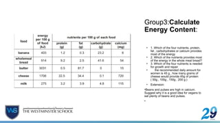 Nutirients of food and nutirient and october | PPT