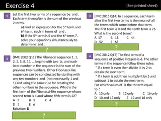 Yr9-Sequences by Dr Frost SEQUENCES for Year 9 | PPTX