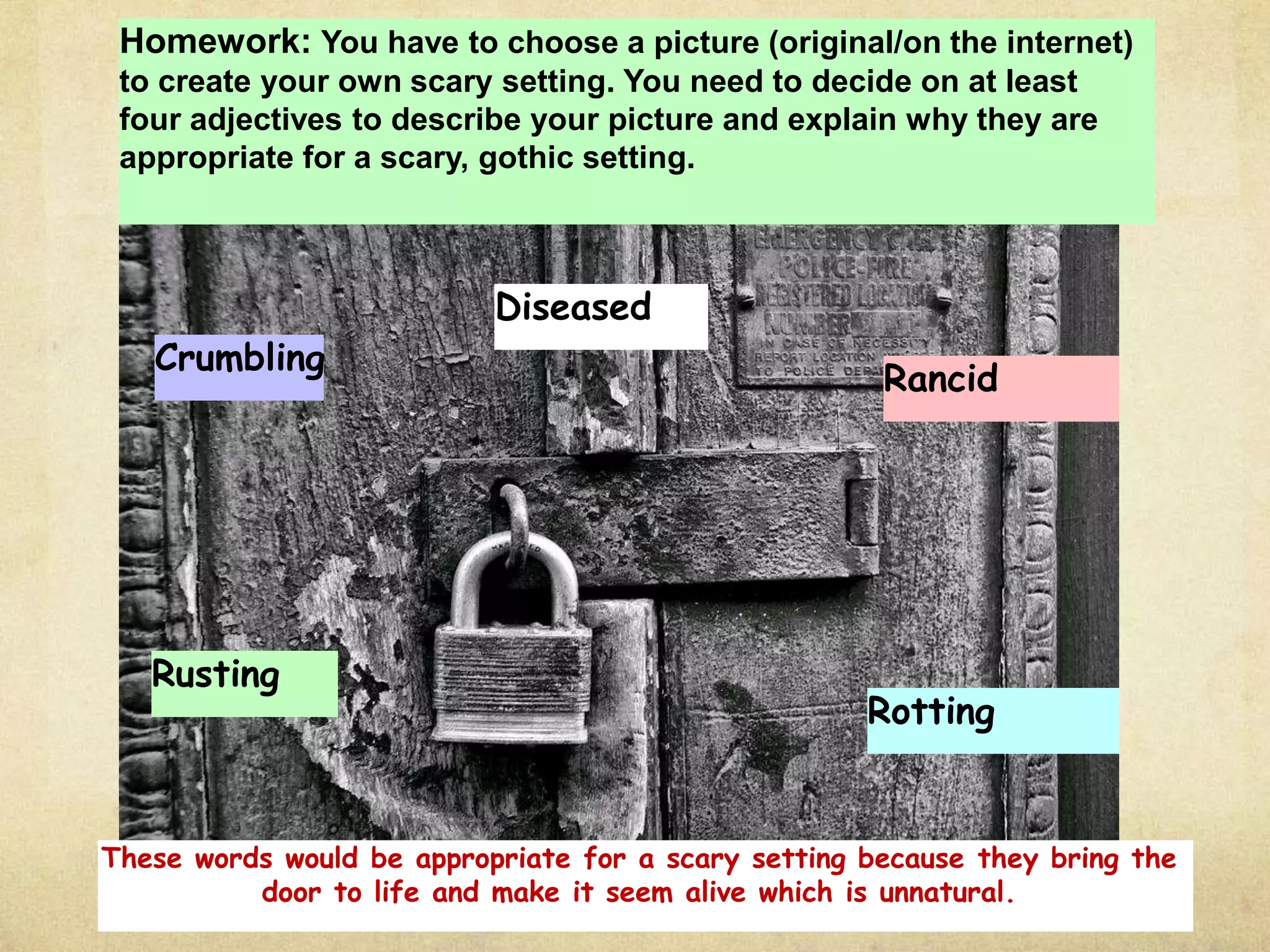 Yr 9 setting lesson - lesson 4 | PPTX