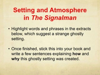 Yr 9 setting lesson - lesson 4 | PPT